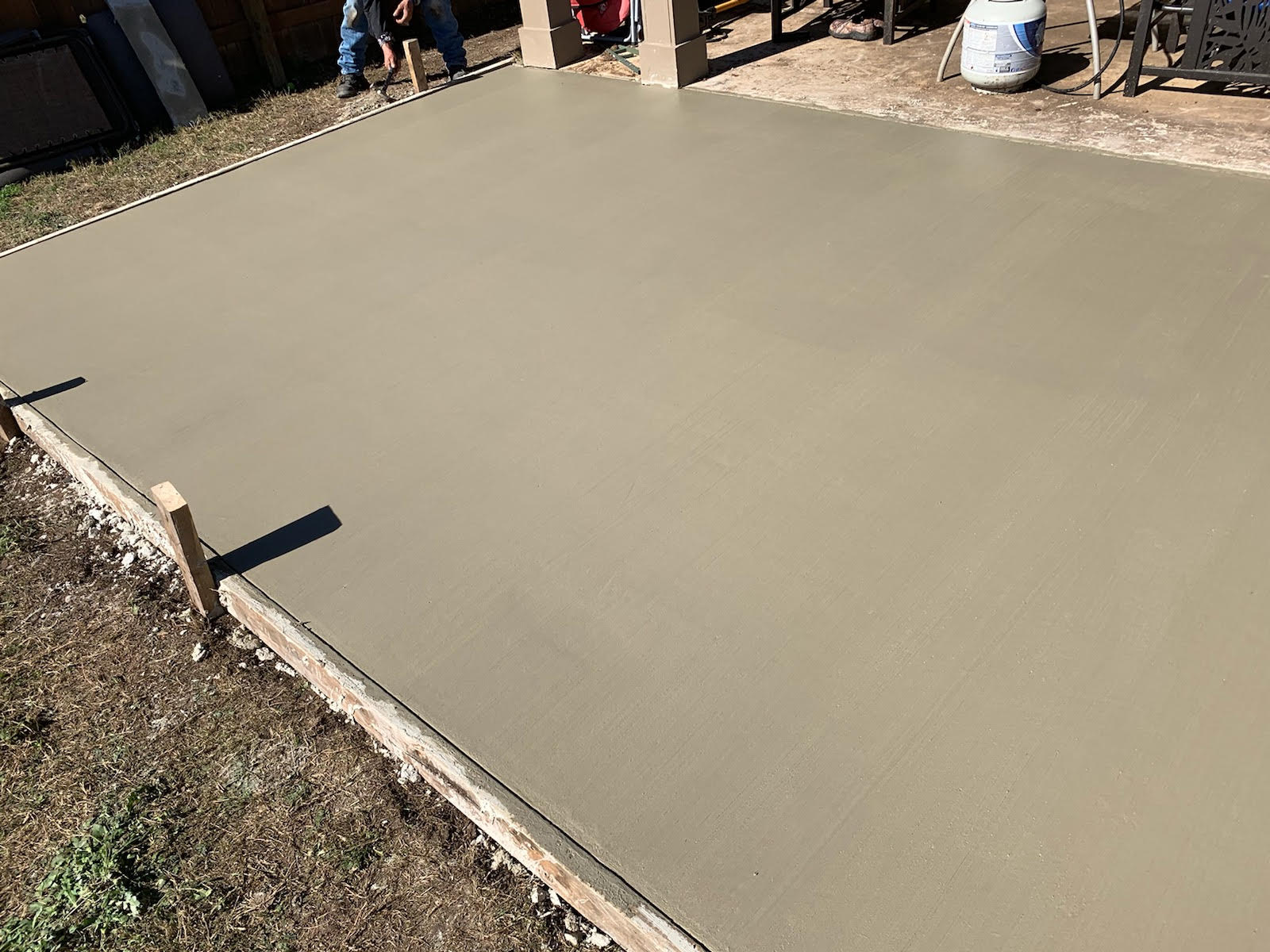 Patio Extension and Stone Walkway - Campos Pros Landscaping and ...